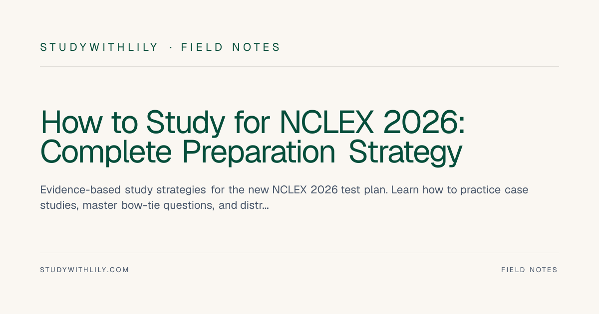 How to Study for NCLEX 2026: Complete Preparation Strategy ...